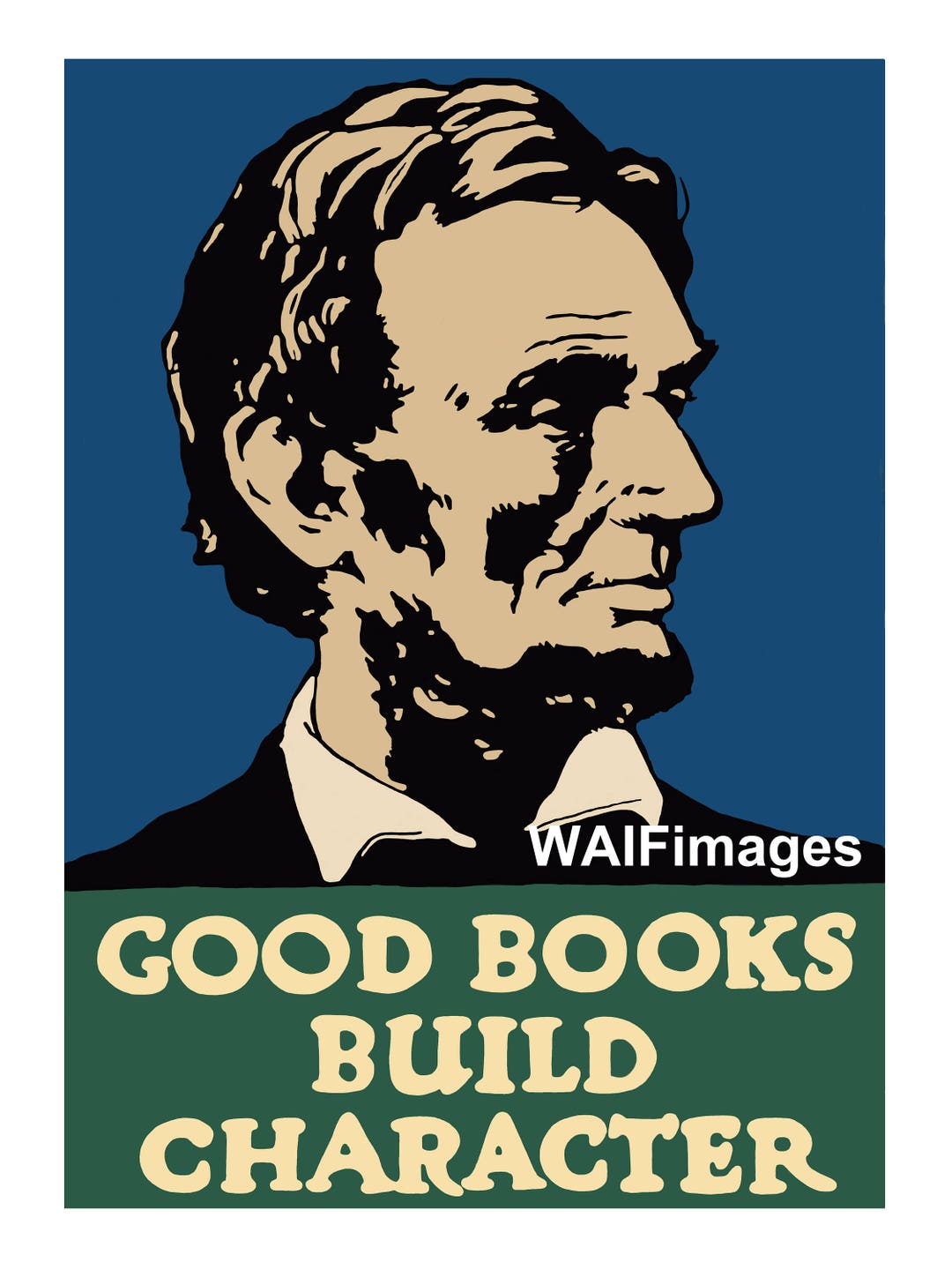 Honest Abe Has a Message About Reading - a Great Poster Image From the ...