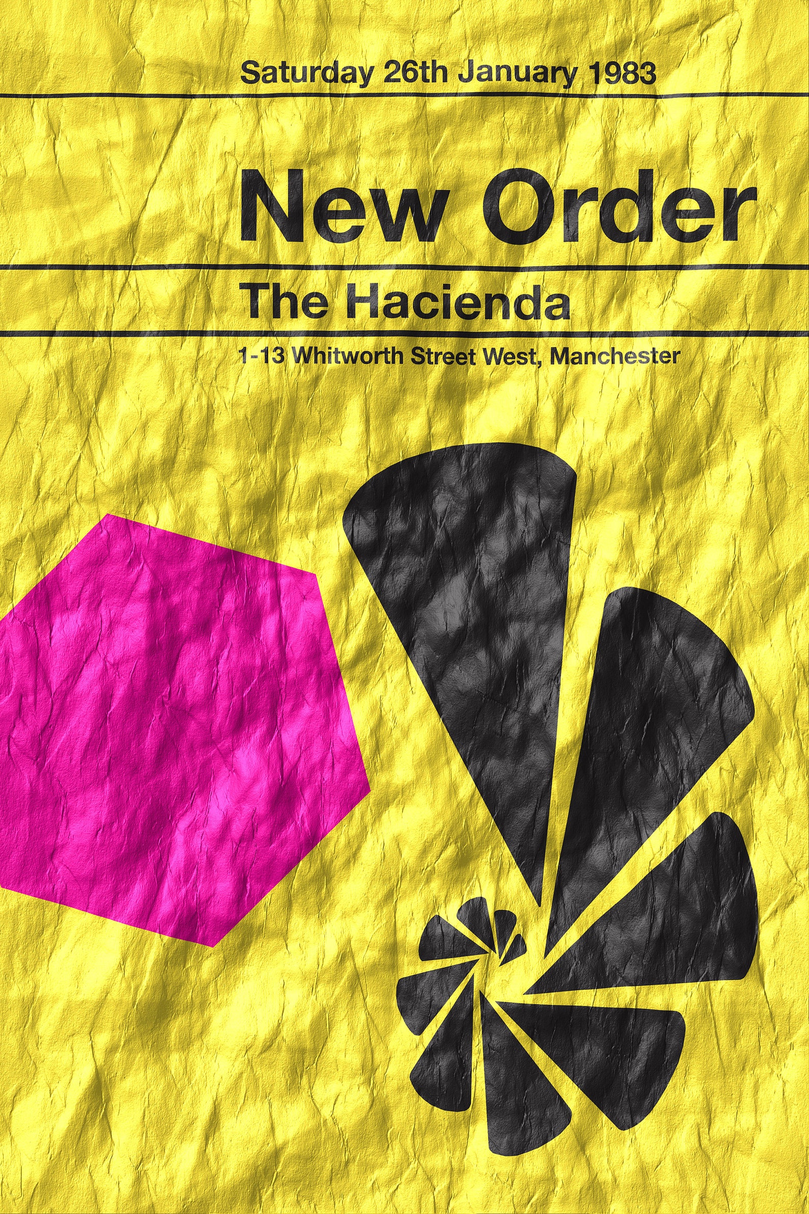New Order Poster and Variations. A Classic Early 80's Image for the ...
