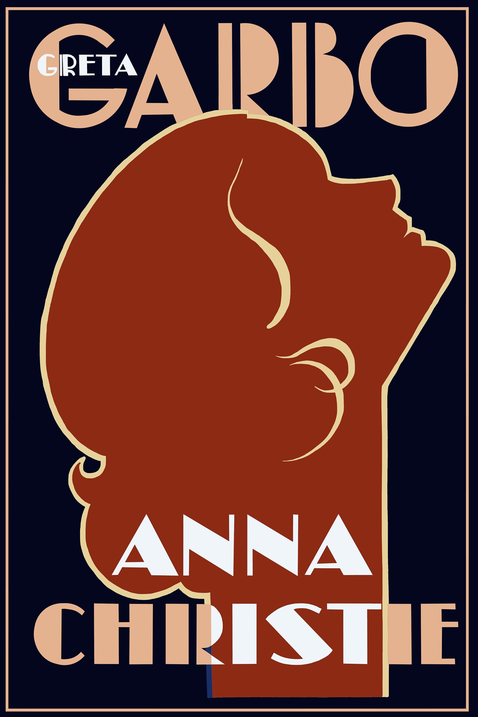 Great Garbo Poster - Derived From a Swedish Film Poster for Her First ...