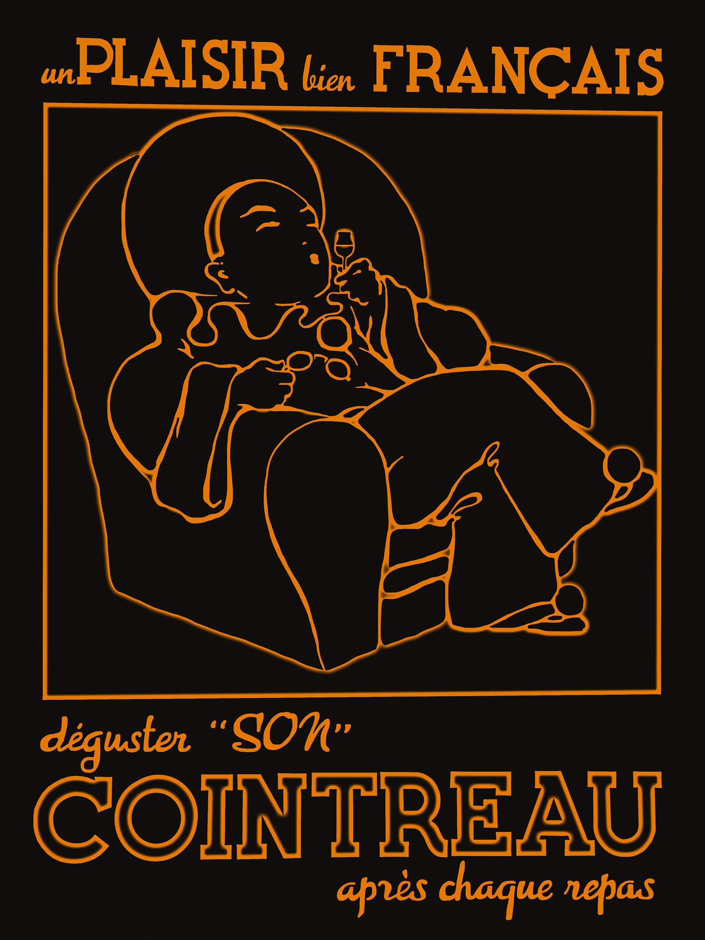 1930s French Cointreau Poster - for That Taste of After Dinner! A ...