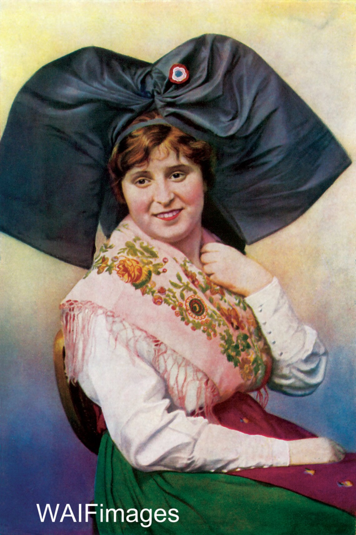 The Girl From Alsace - A Vintage 1920's Photo Print Ideal as a Framed ...