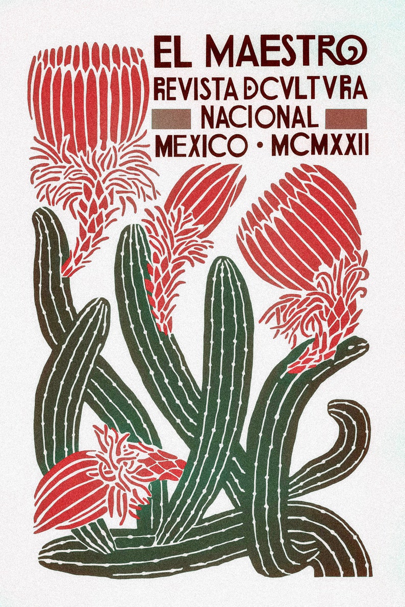 El Maestro Poster Image - Vintage Poster, Mexican Art, Digital Image ...