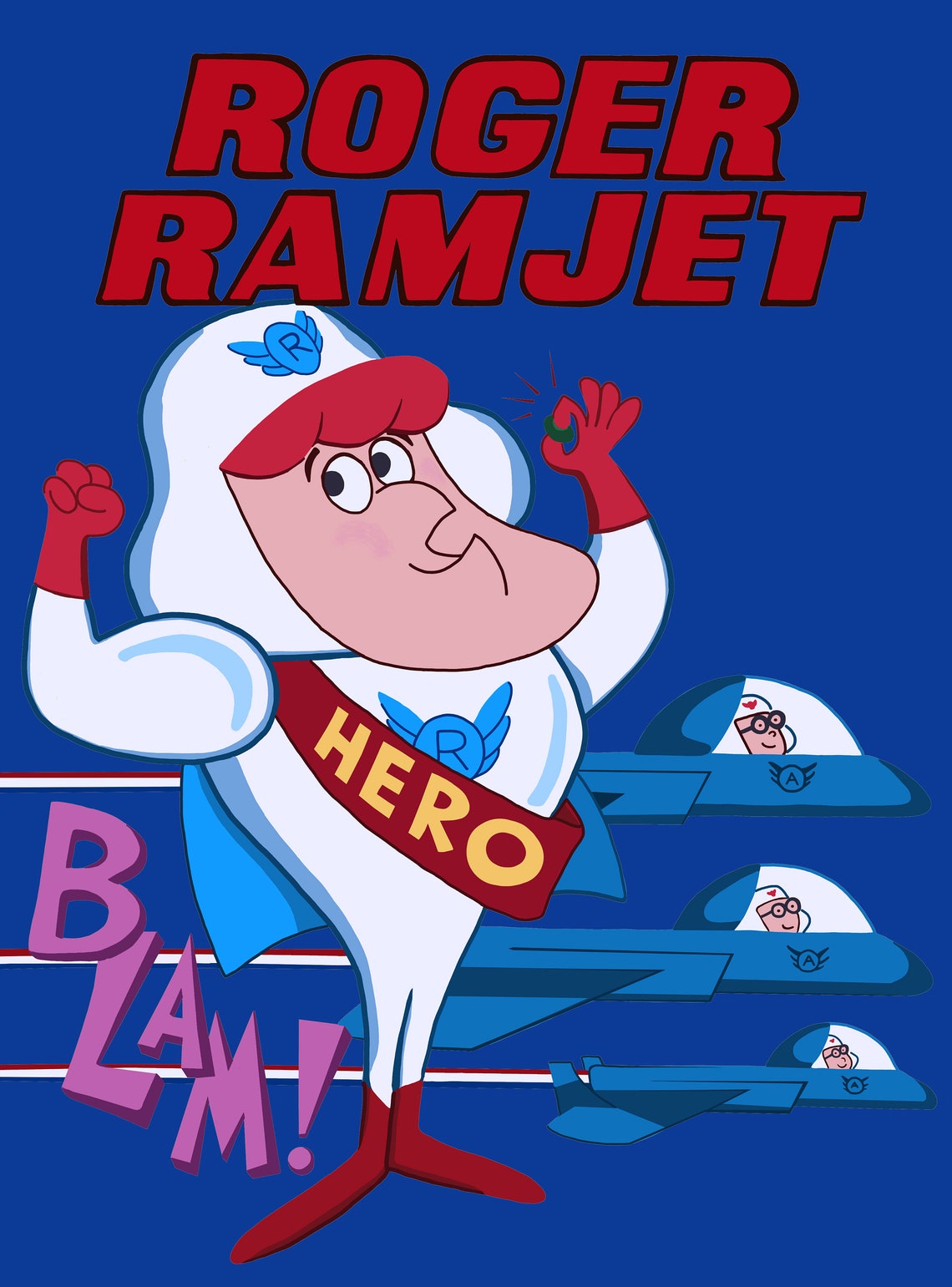 Roger Ramjet - a Genuine 1960s Hero. A Classic Cartoon Image Derived ...