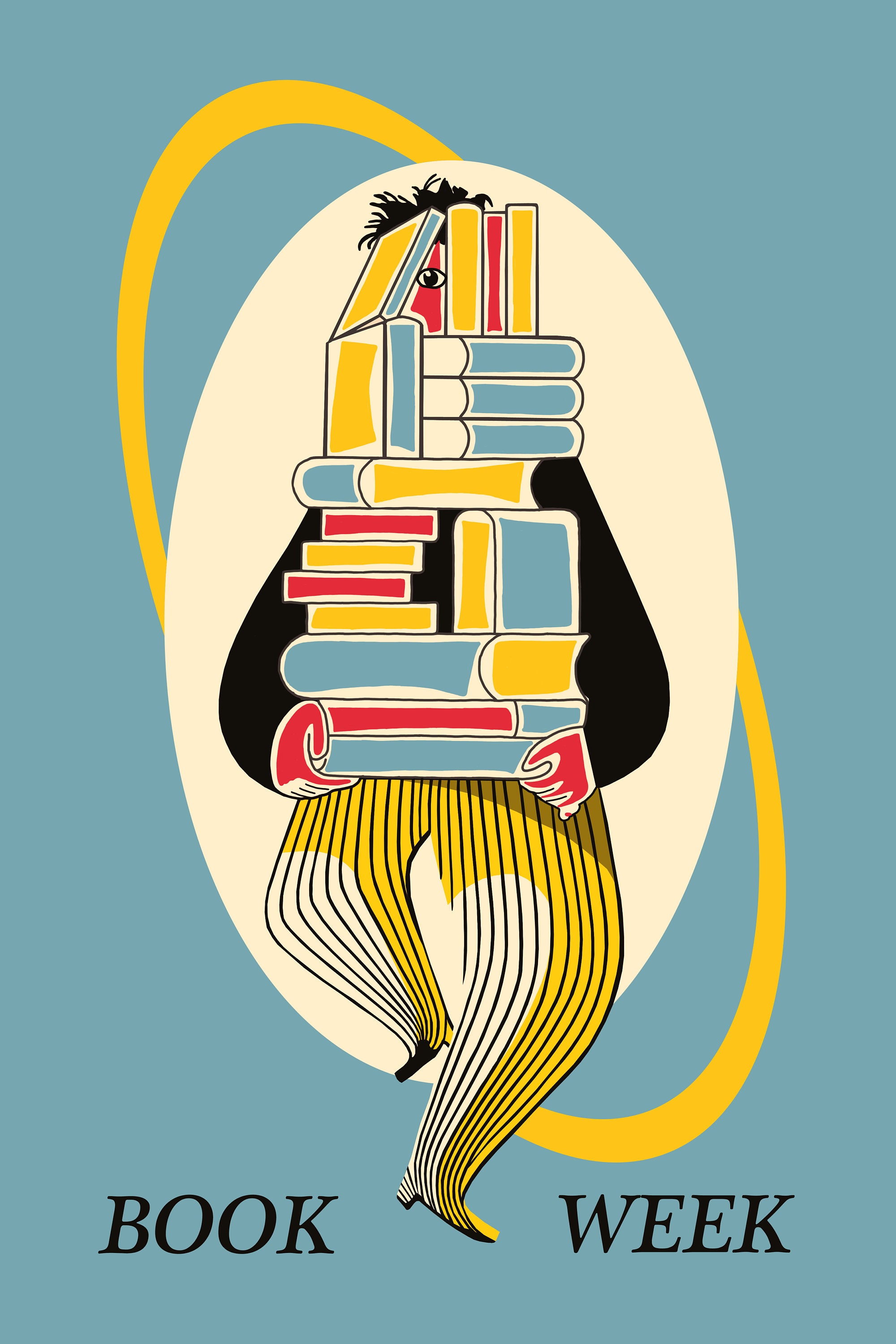 Book Week Derived From an Early 1960s Dutch Book Week Poster Which Has ...
