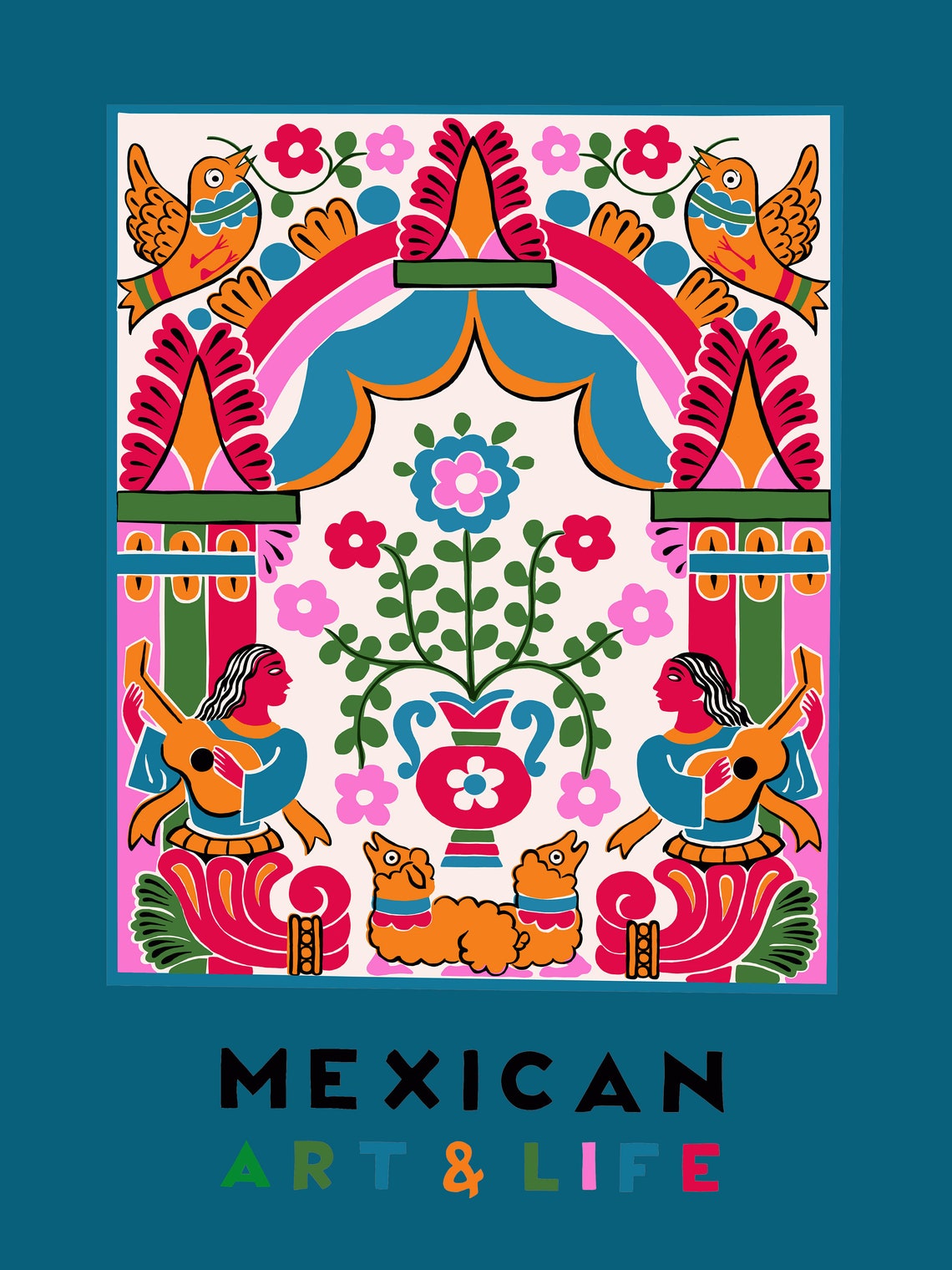 Mexican Art and Life - Derived From a 1938 Magazine Cover This Captures ...