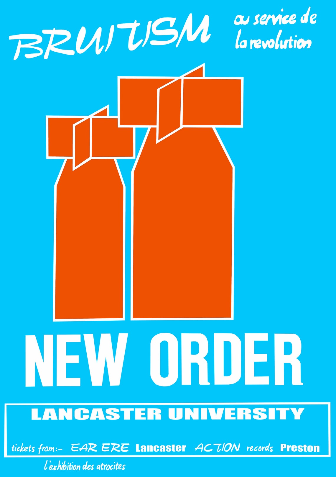 New Order Gig Poster - Derived From a Poster for a New Order Gig at ...