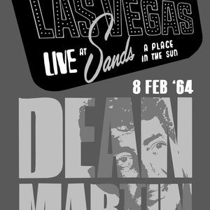 Dean Martin Concert Poster From 1964 - the Old Smoothie Looking Very ...