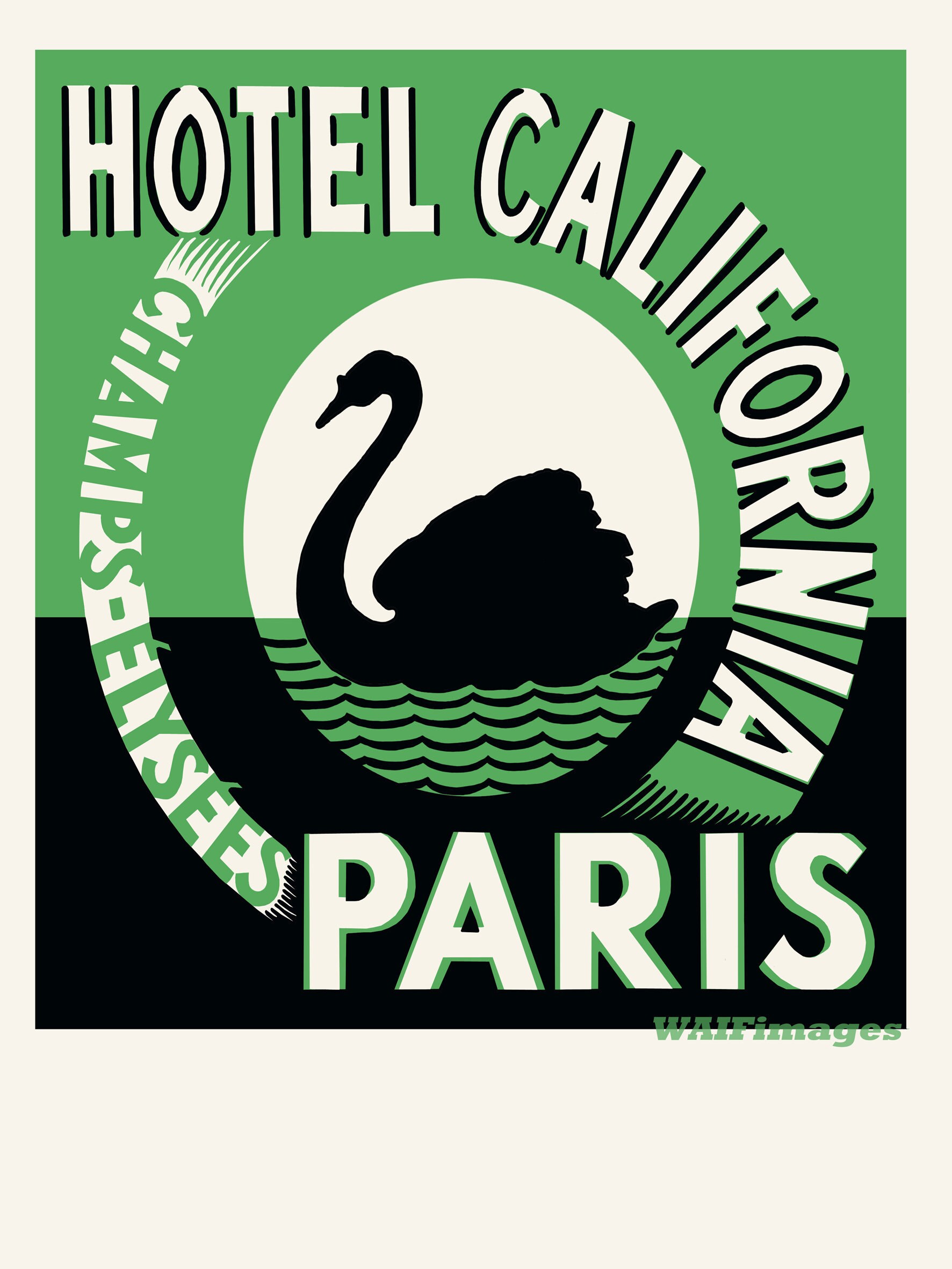 Hotel California - the Paris Original - This Vector Graphic Image is ...