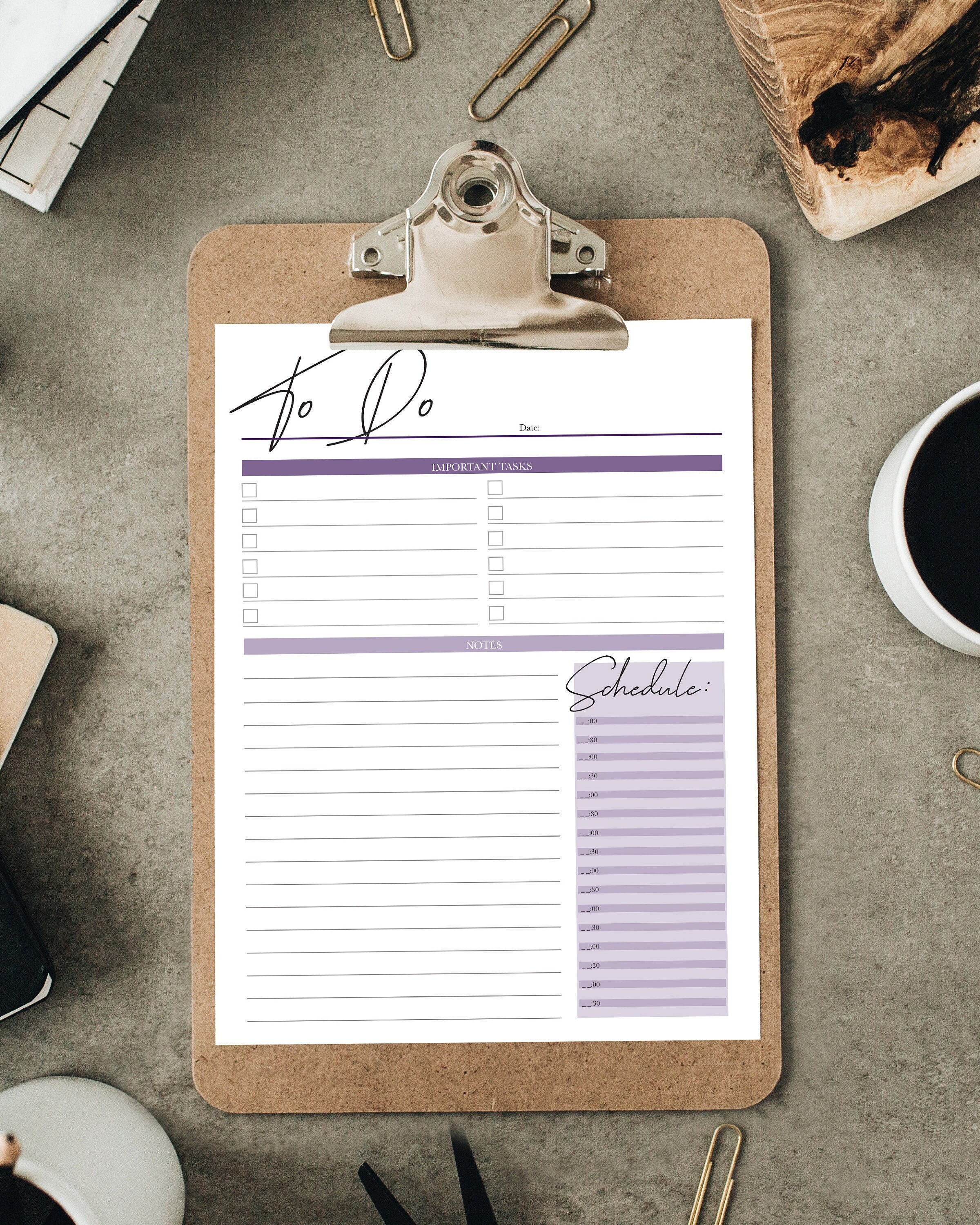 To Do List: Printable Simple Tasks List Template Scheduling - Etsy