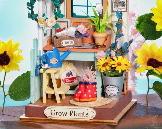 Build Your Own Garden Terrace, Doll House DIY Kit, Model Set, Craft Kit ...