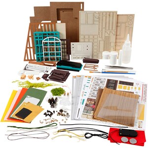 Build Your Own Coffee Shop, Doll House DIY Kit, Model Set, Miniature ...
