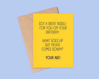 Funny 58th Birthday Card Funny Birthday Card for 58 Year Old - Etsy