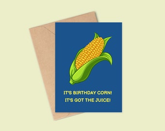 Corn Kid Birthday Card - Etsy