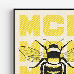 Manchester Print, Manchester Bee, Manchester Art Print, Manchester ...
