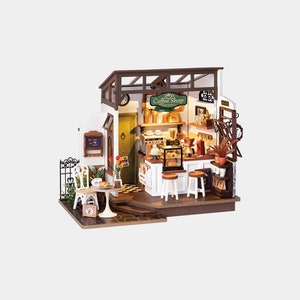 Build Your Own Café, Doll House DIY Kit, Model Set, Miniature Café Shop ...