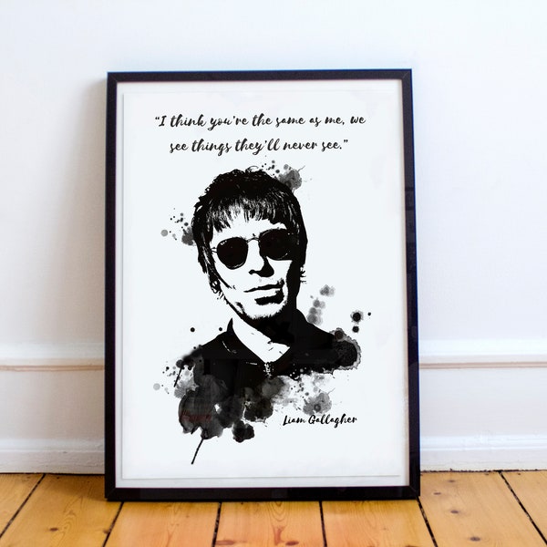 Liam Gallagher Art - Etsy