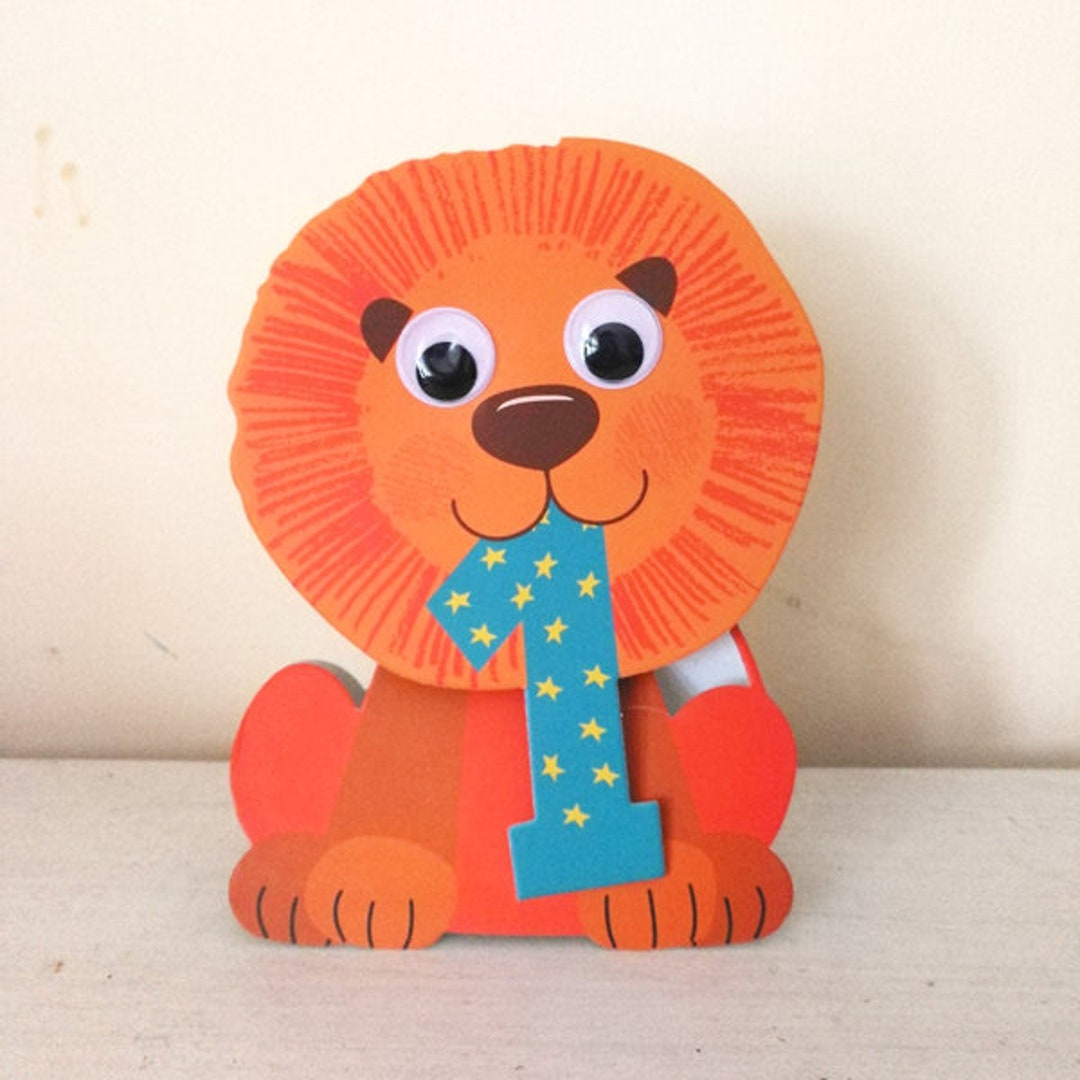 3D Pop up Elephant or Tiger Card, Birthday Card for Kids, Wobbly Heads ...