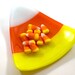 Candy Corn Candy Dish, Fused Glass Candy Dish Fall Decor - Etsy