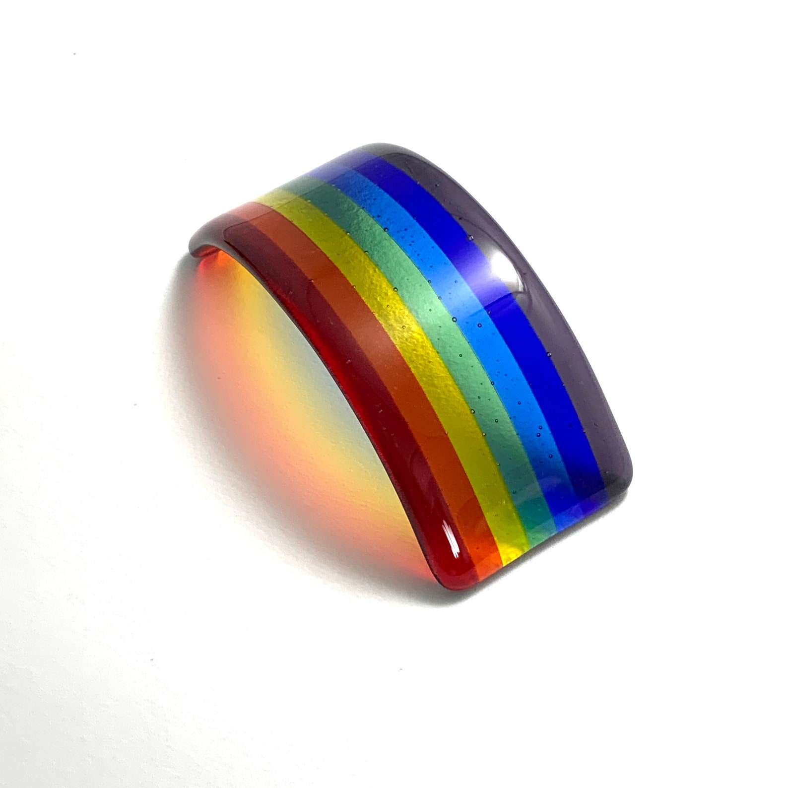 Fused Glass Rainbow Bridge Small Memorial Rainbow Bridge | Etsy