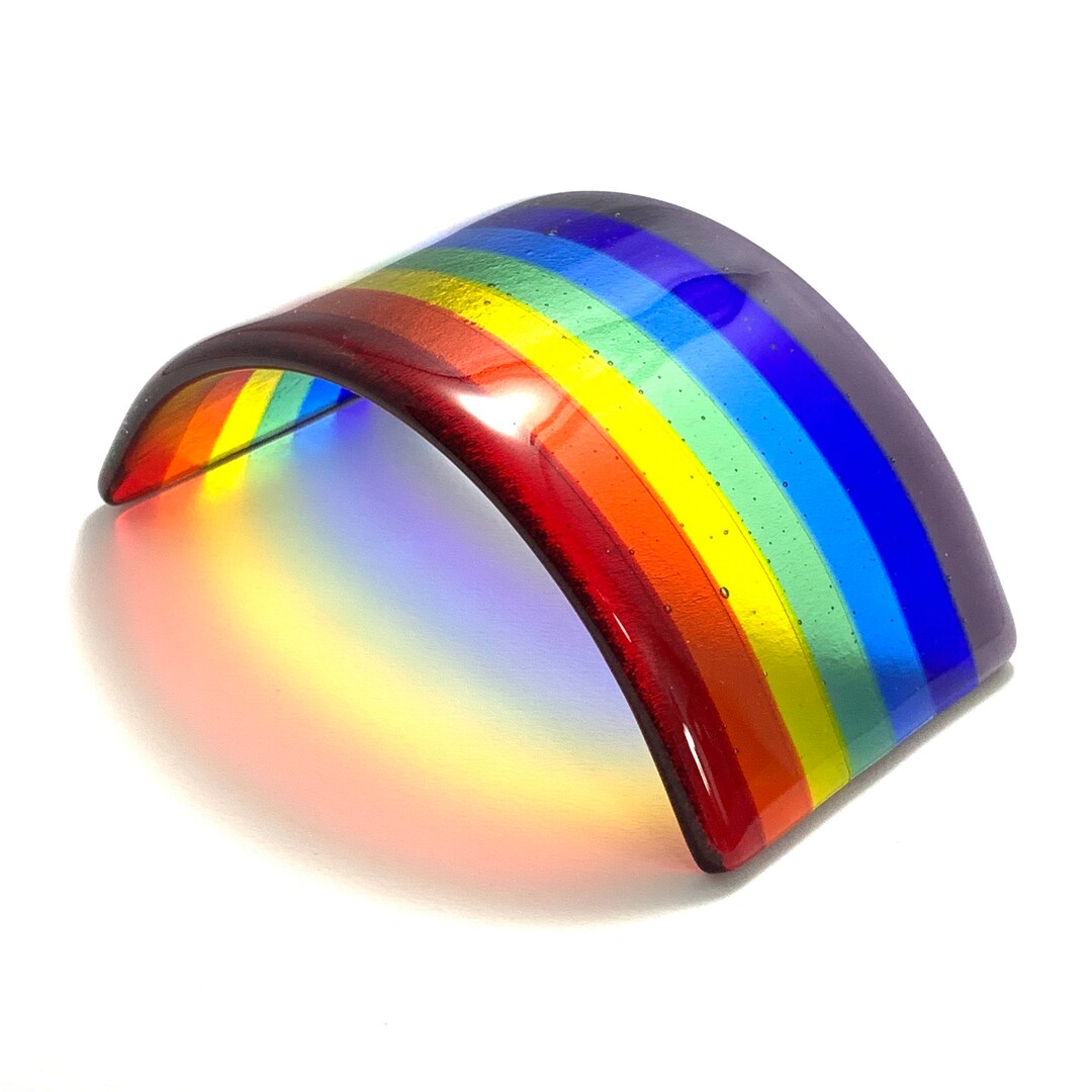 Fused Glass Rainbow Bridge, Memorial Rainbow Bridge, Rainbow Candle ...