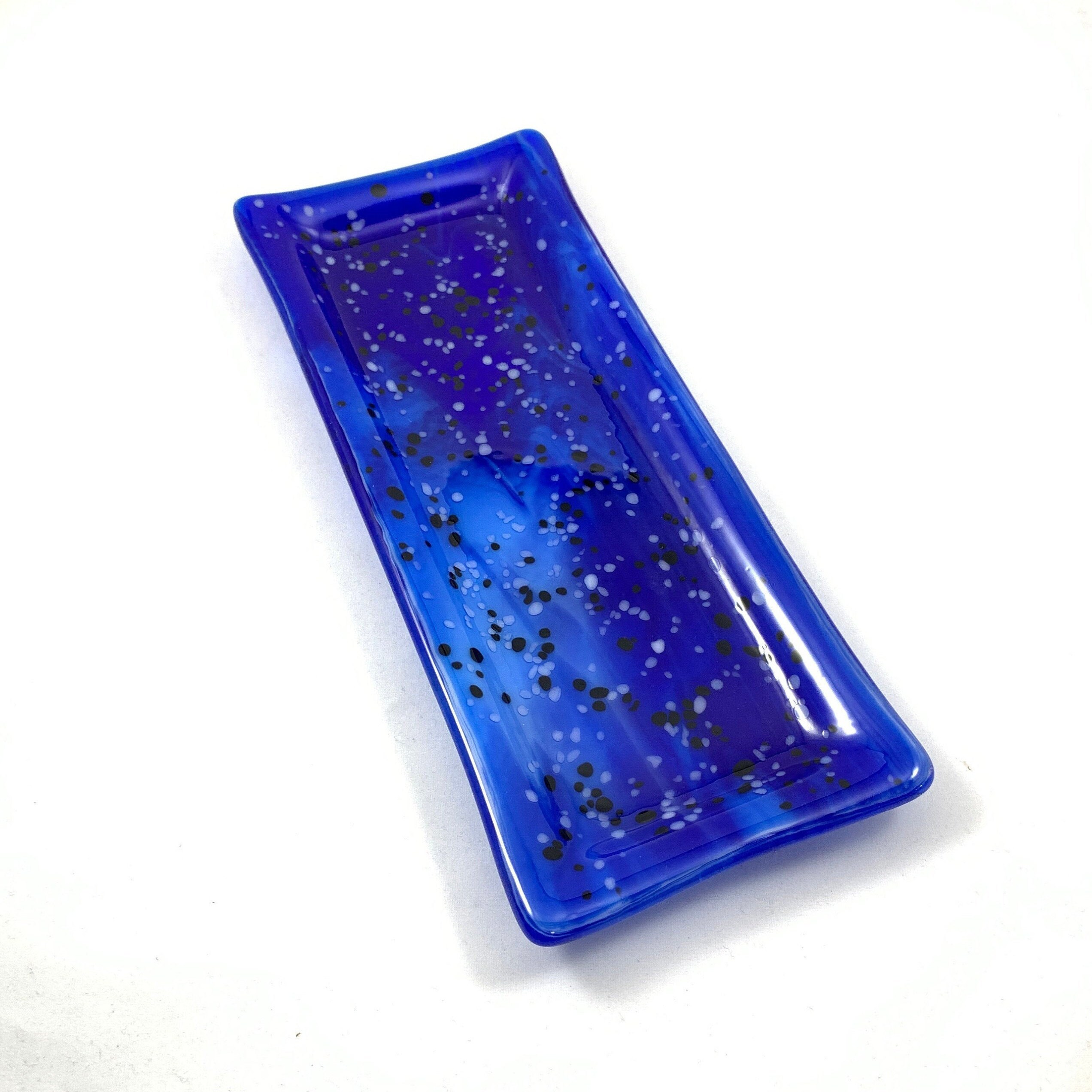 Starry Night Fused Glass Cheese Board With Knife, Charcuterie Tray Set ...