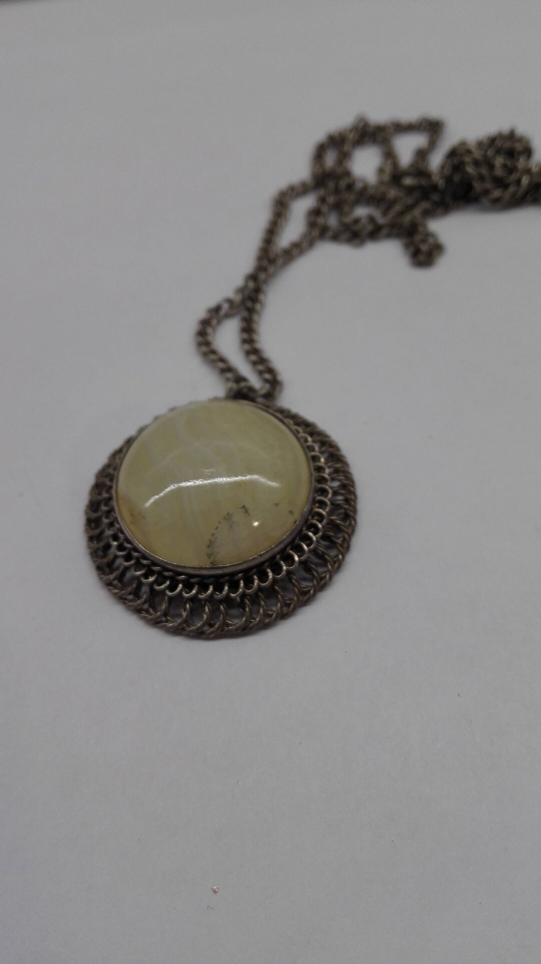 Vintage Necklace Long Line Simple Pendant Strict Pendant Long Line ...
