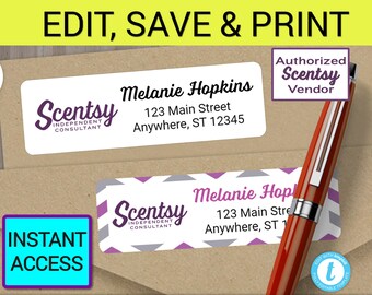 Scentsy 1144 Print Your Own Labels Template - seoxyseofy