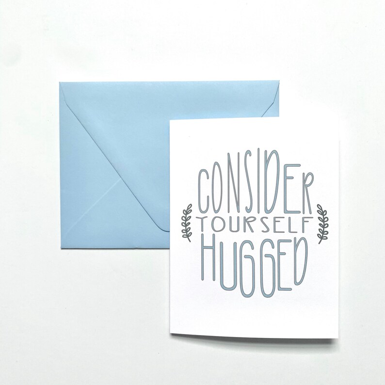 Consider Yourself Hugged Greeting Card - Etsy