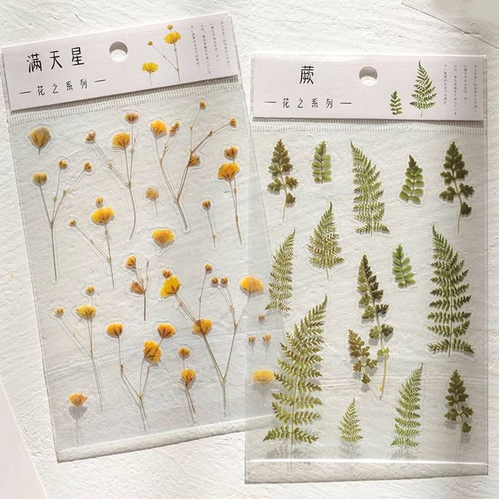 Stickers Nature Stickers Floral Stickers Transparent - Etsy