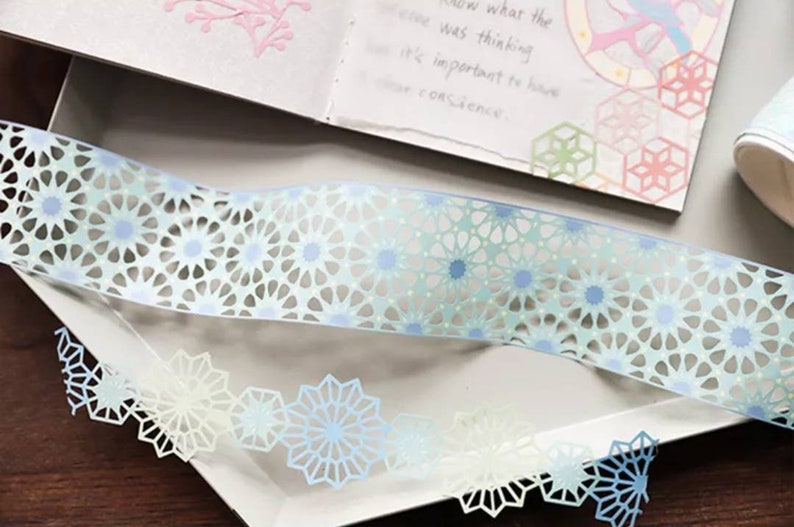 Hollow Lace Washi Tape Aesthetic Washi Tape - Etsy
