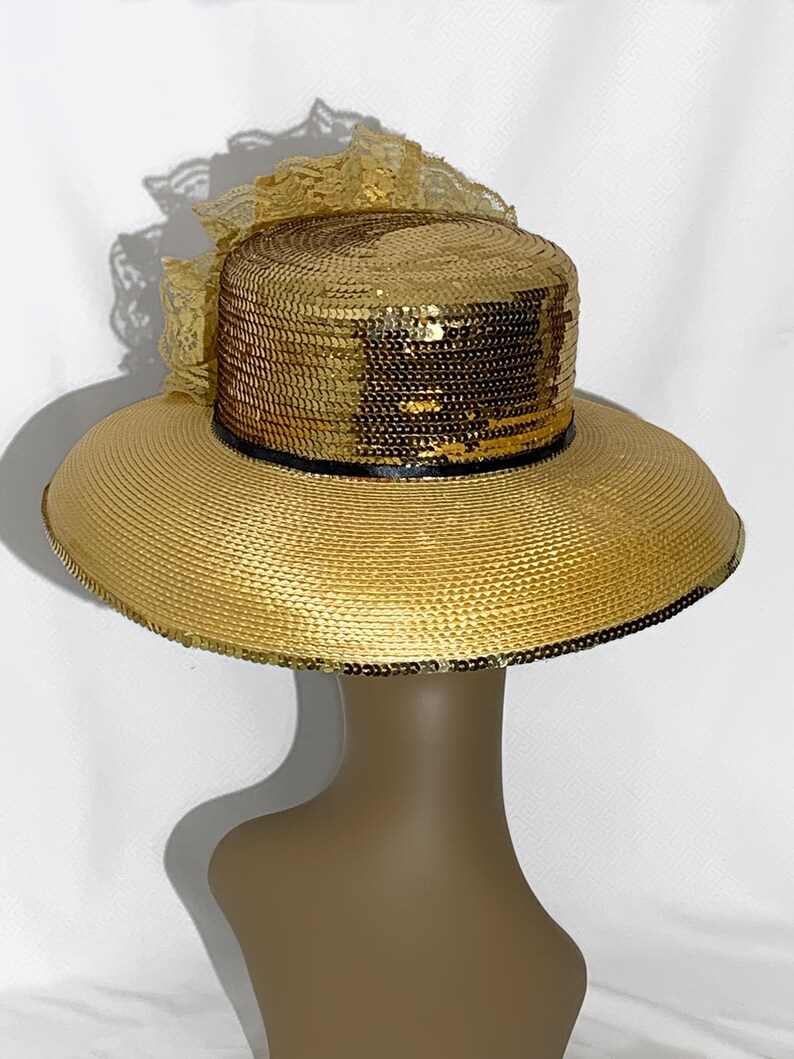 Easter Sunday Custom Hat| Gold Hat | Derby| Church Hat| Couture Hat ...