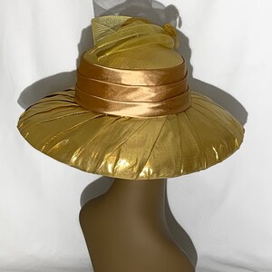 Easter Sunday Custom Hat| Gold Hat | Derby| Church Hat| Couture Hat ...