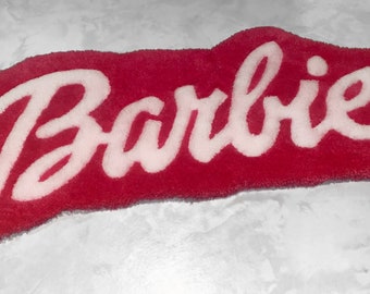 Barbie Theme Rug Tufting Patterned Handmade Special Design Multi ...