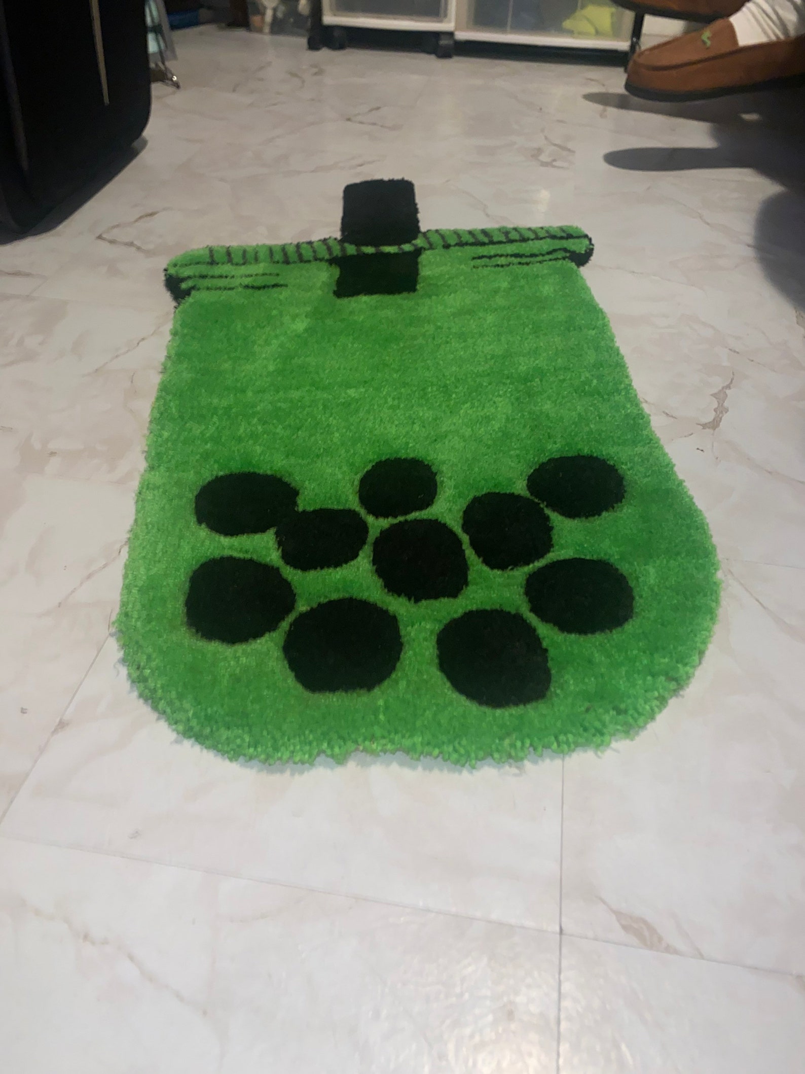 Boba Tea Tufted Rug | Bubble Tea Rug | Green Rug - Etsy