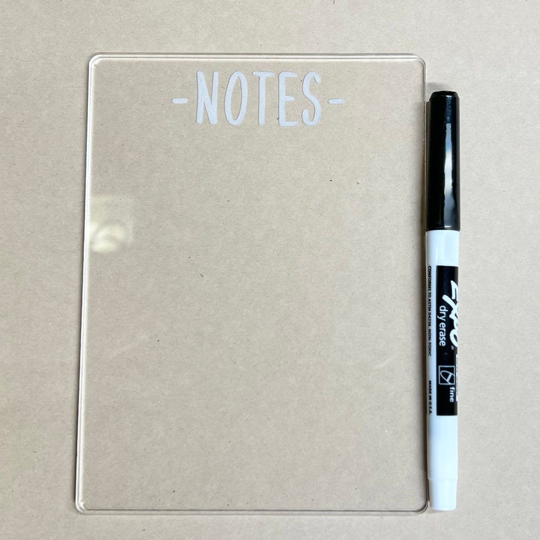 Acrylic Note Pad Back to School Office Supplies Notepad Dry Erase ...