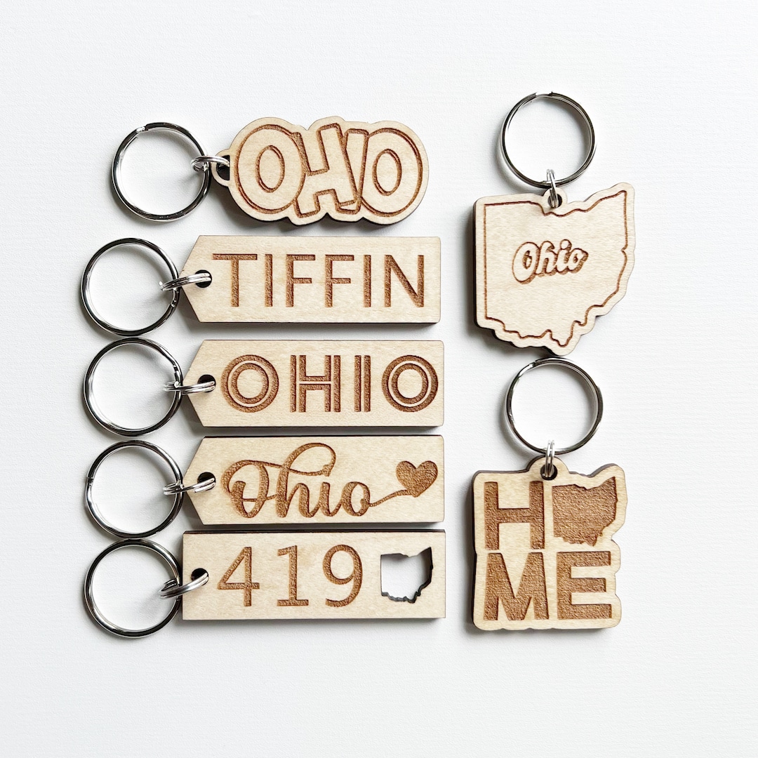 Ohio State Pride Keychains, Bag Tag, Backpack Tag - Etsy