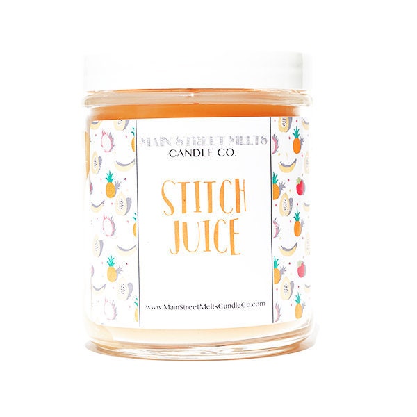 STITCH JUICE Disney Inspired Candle 9oz Jar Natural Soy Wax | Etsy