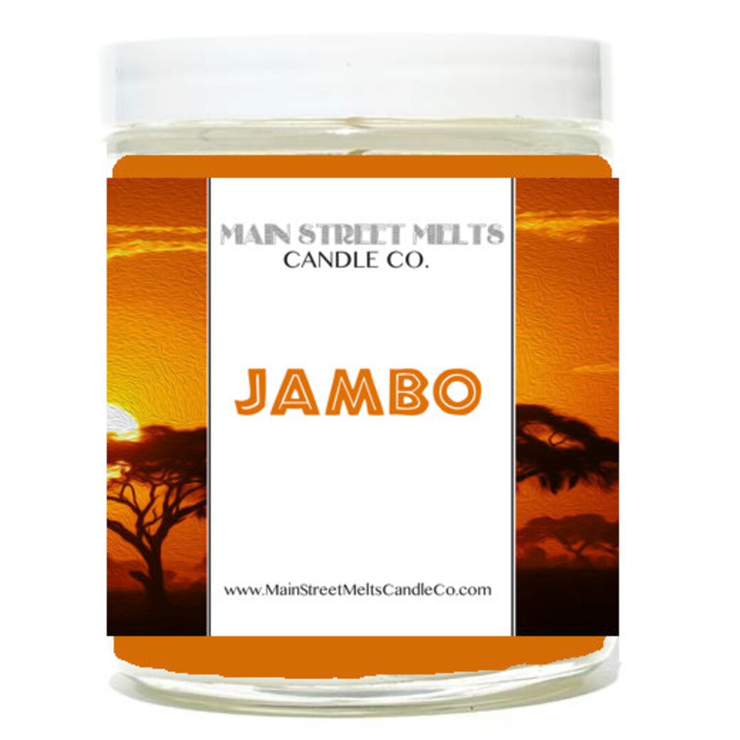 JAMBO Disney Inspired Candle 9oz Jar Natural Soy Wax Main Street Melts ...