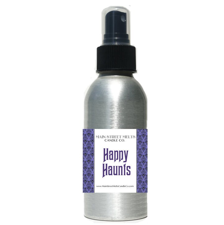 HAPPY HAUNTS Fragrance Room Spray 4oz Spritz Theme Park Inspired Disney ...