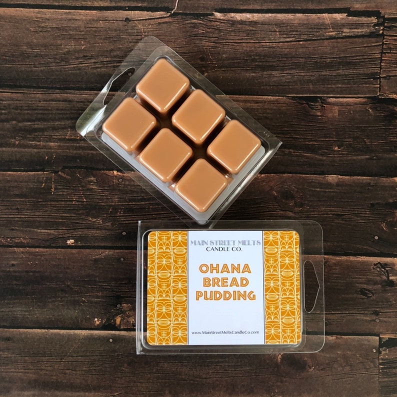 OHANA BREAD PUDDING Soy Wax Melts Disney - Inspired Candle Natural Soy ...