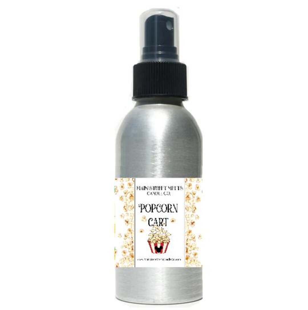 Popcorn Cart Scent Room Spray - Theme Park Inspired 4oz Buttery Popcorn ...