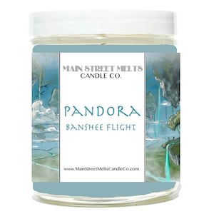 PANDORA BANSHEE FLIGHT Disney Inspired Candle 9oz Jar Natural Soy Wax ...