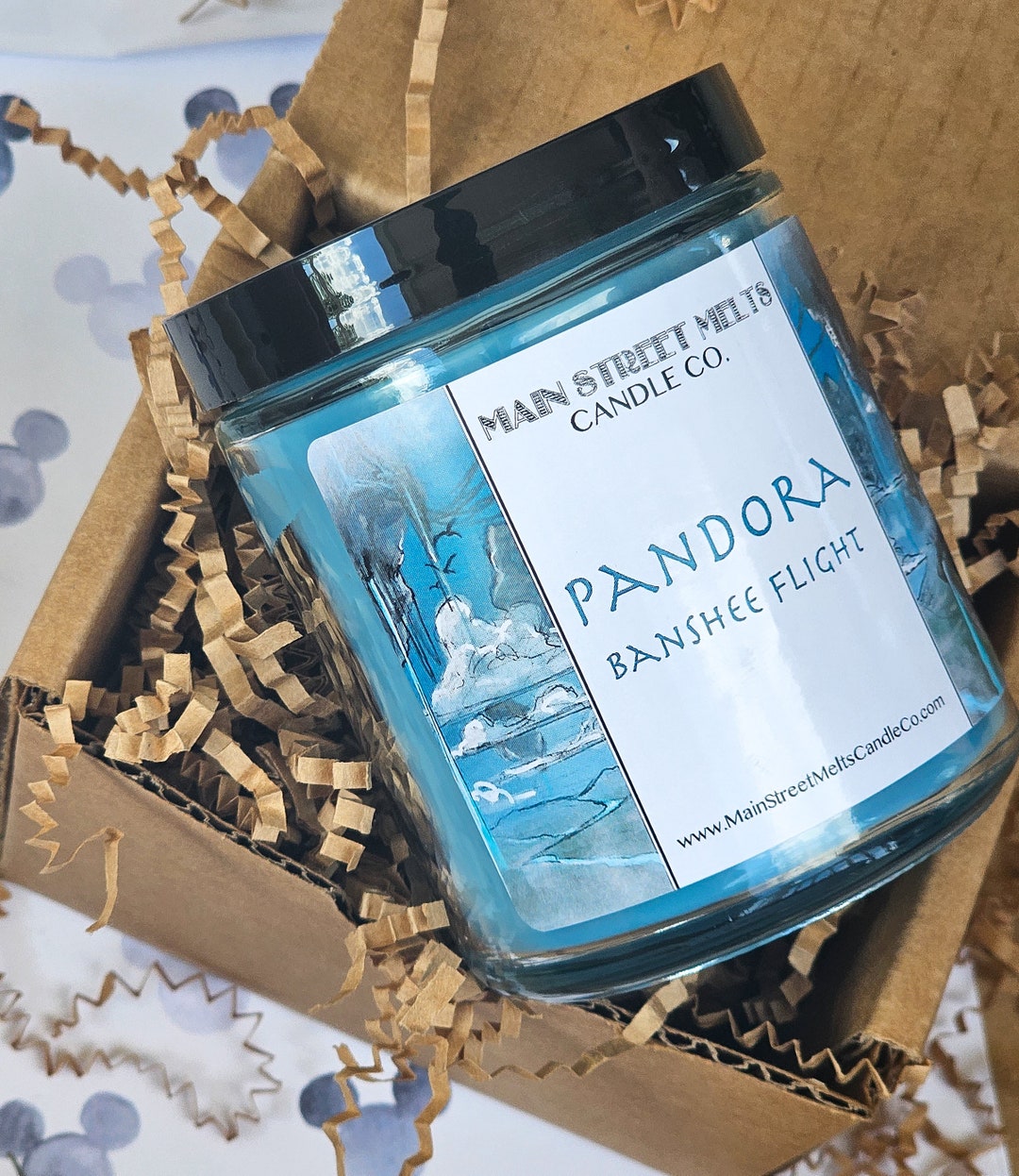 PANDORA BANSHEE FLIGHT Disney Inspired Candle 9oz Jar Natural Soy Wax ...