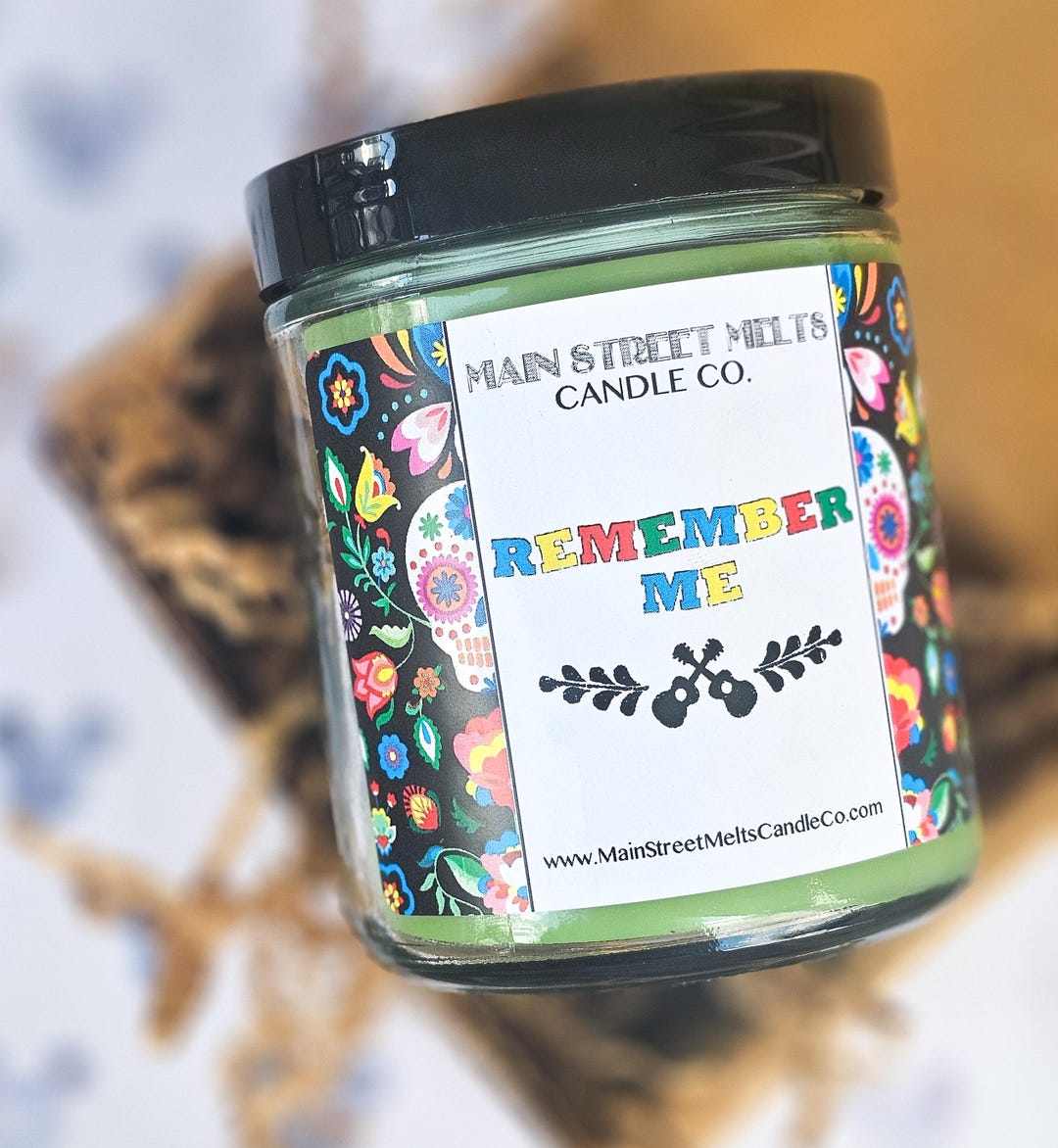 REMEMBER ME Disney Inspired Candle 9oz Jar Soy Wax Main Street Melts ...