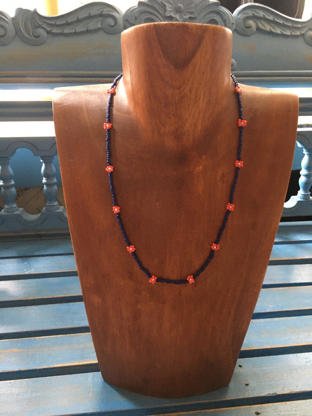 Classic Red, White, and Blue Daisy Chain - Etsy