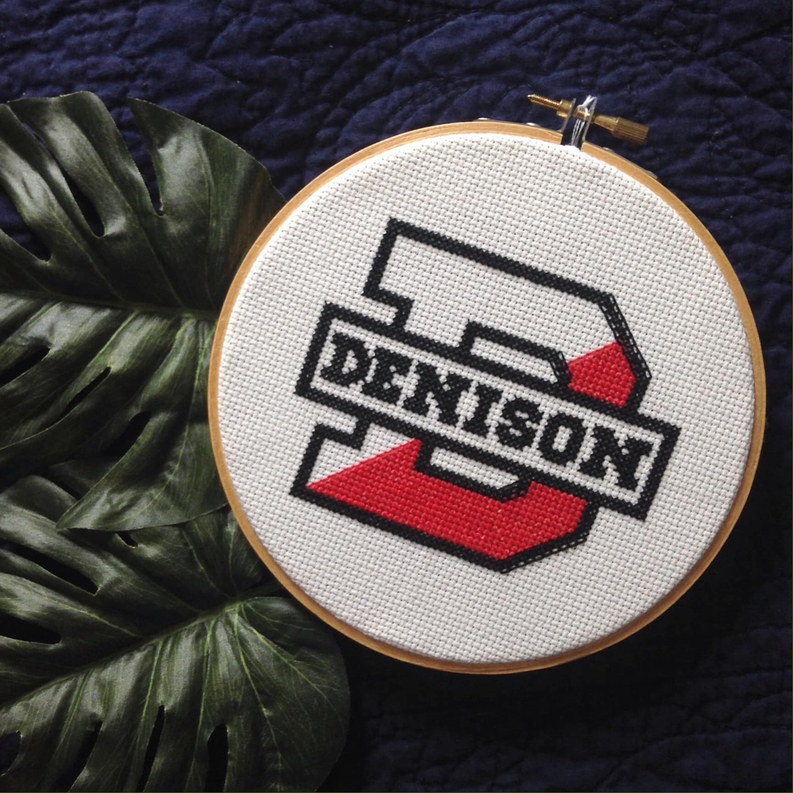 Denison University d Logo Cross Stitch Pattern - Etsy