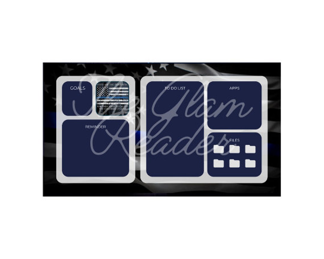 Thin Blue Line Desktop Wallpaper - Etsy