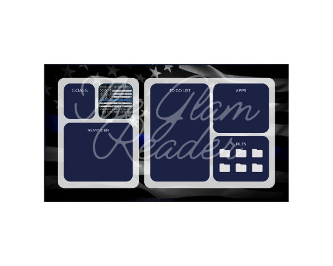 Thin Blue Line Desktop Wallpaper - Etsy