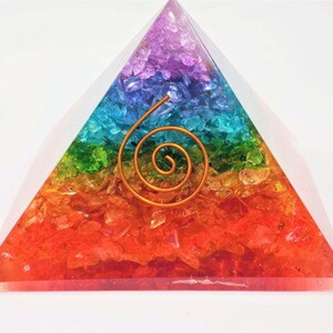 Seven Chakra Orgone Pyramid Life Balance Reiki Healing Meditation ...