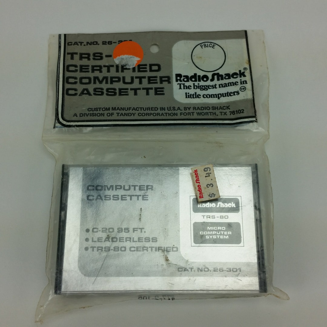 Tandy Radio Shack TRS 80 Cassette Certified Computer Unopened New Old ...